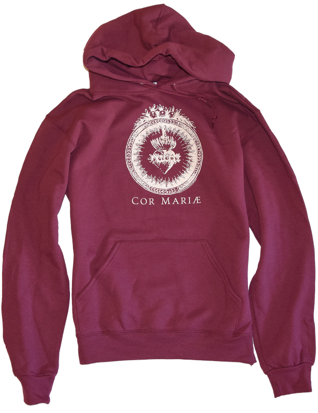 Cor Mariae Premium Fleece Hoodie – Totally Catholic Tees