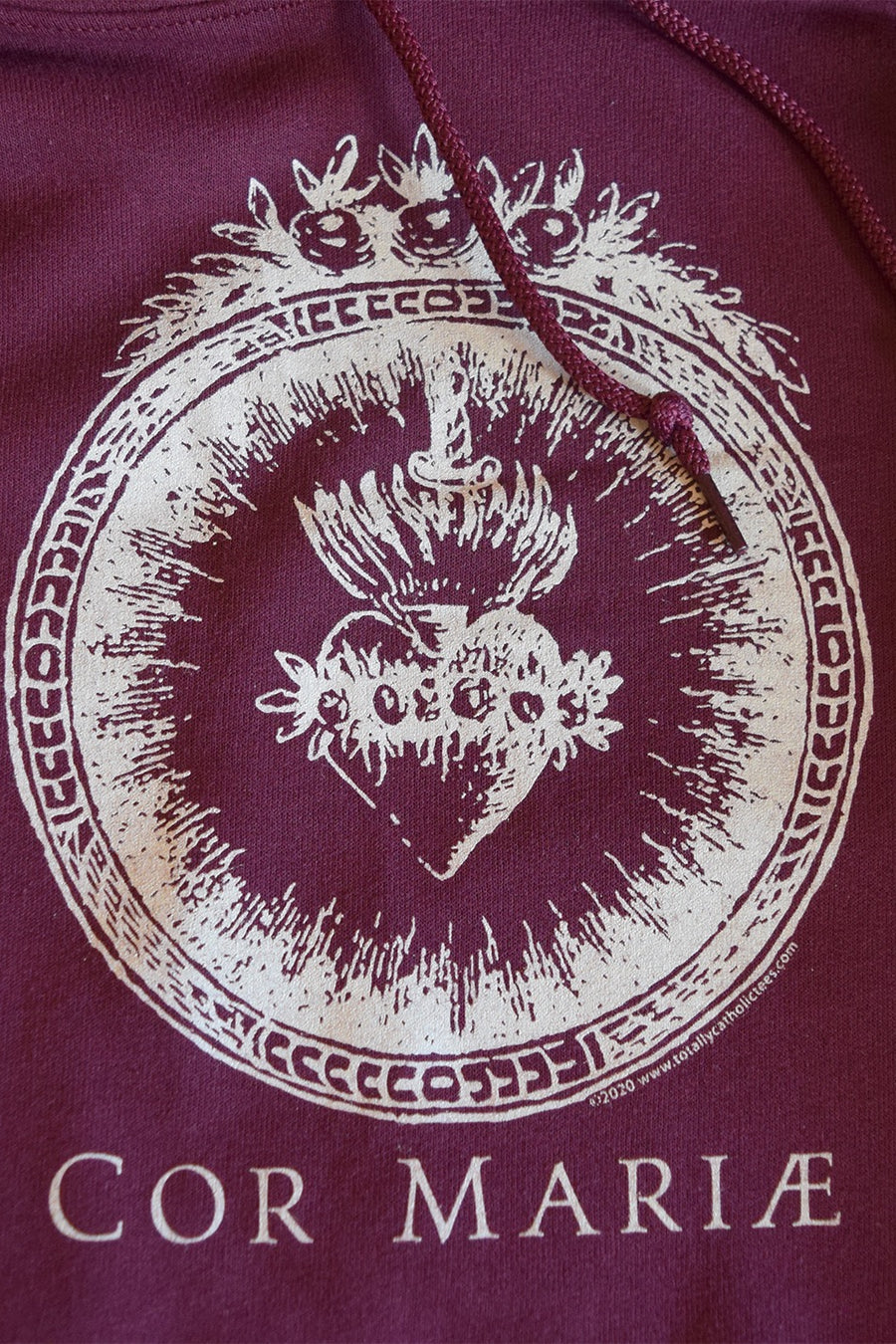 Cor Mariae Premium Fleece Hoodie#N#– Totally Catholic Tees