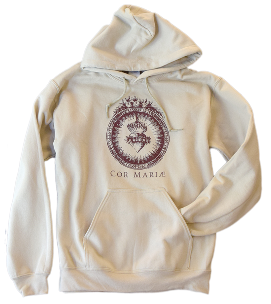 Cor Mariae Premium Fleece Hoodie – Totally Catholic Tees