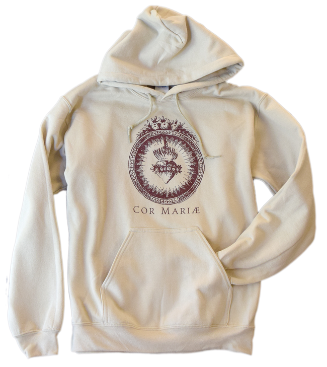 Cor Mariae Premium Fleece Hoodie – Totally Catholic Tees