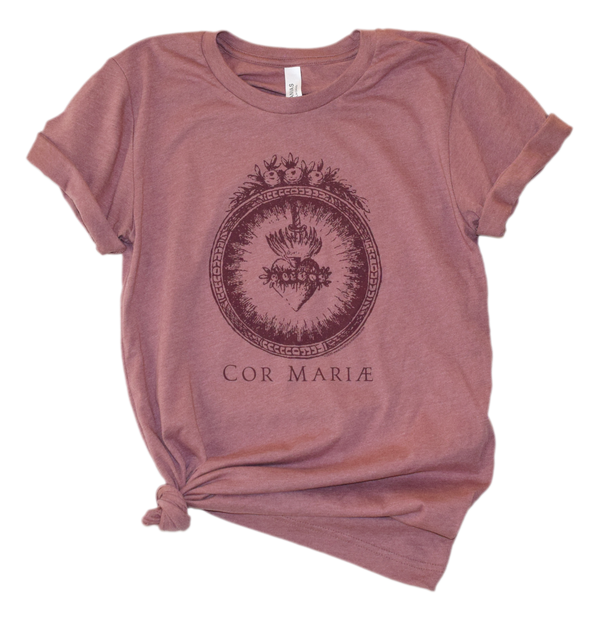 Cor Mariae Premium Tee – Totally Catholic Tees